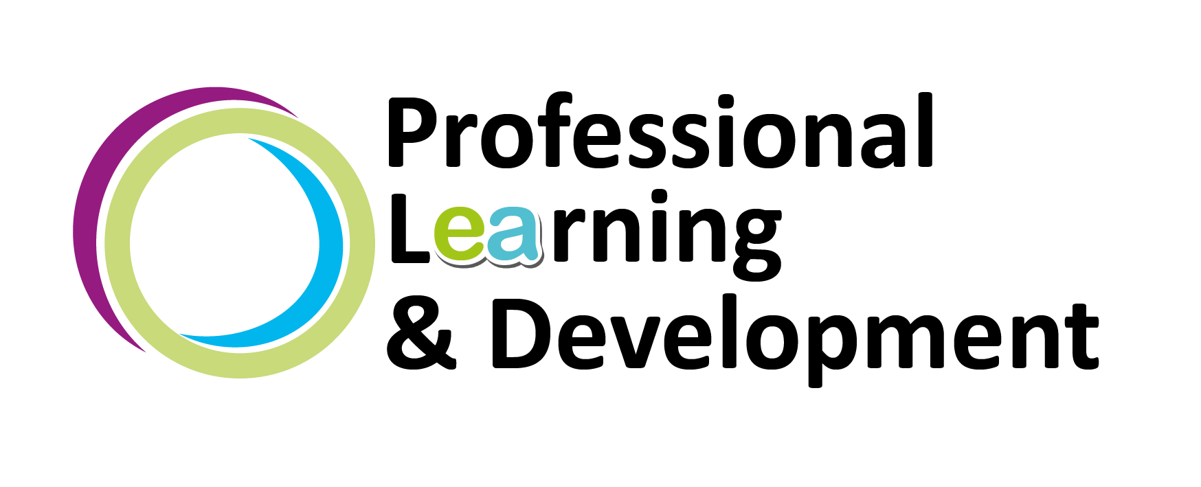 Professional Development Logo Bold, Serious, Vocational Education.